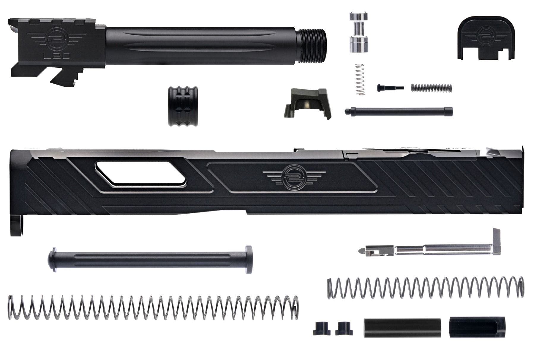 L2D Combat, Tyton Glock 19 GEN5 Complete Upper, Black DLC Slide/Black ...
