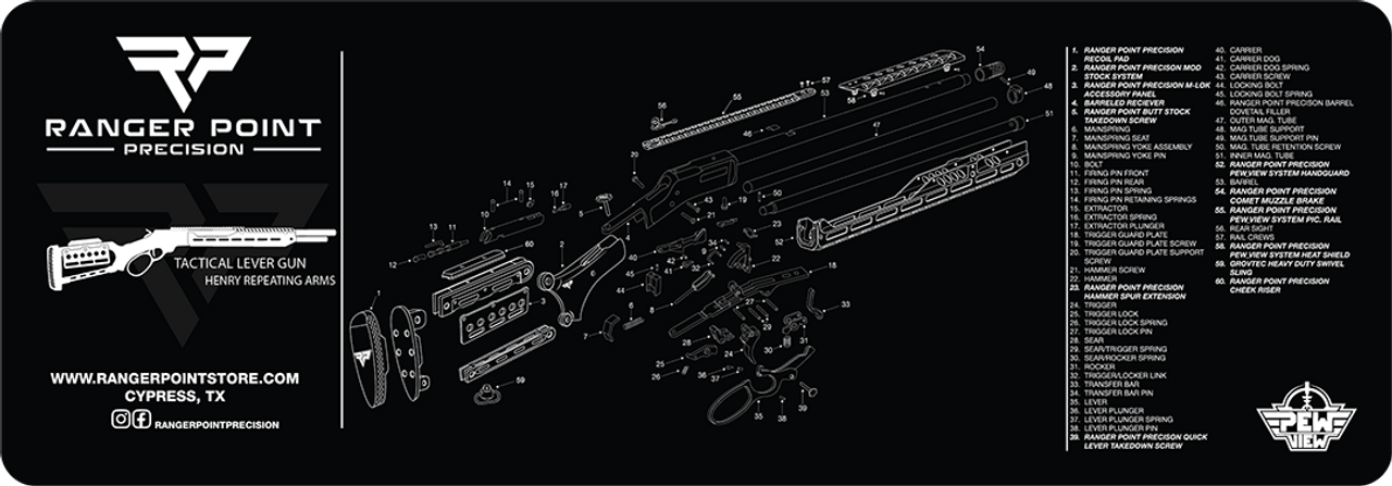 Ranger Point Precision, Henry Tactical Rifle Cleaning and Maintenance Mat